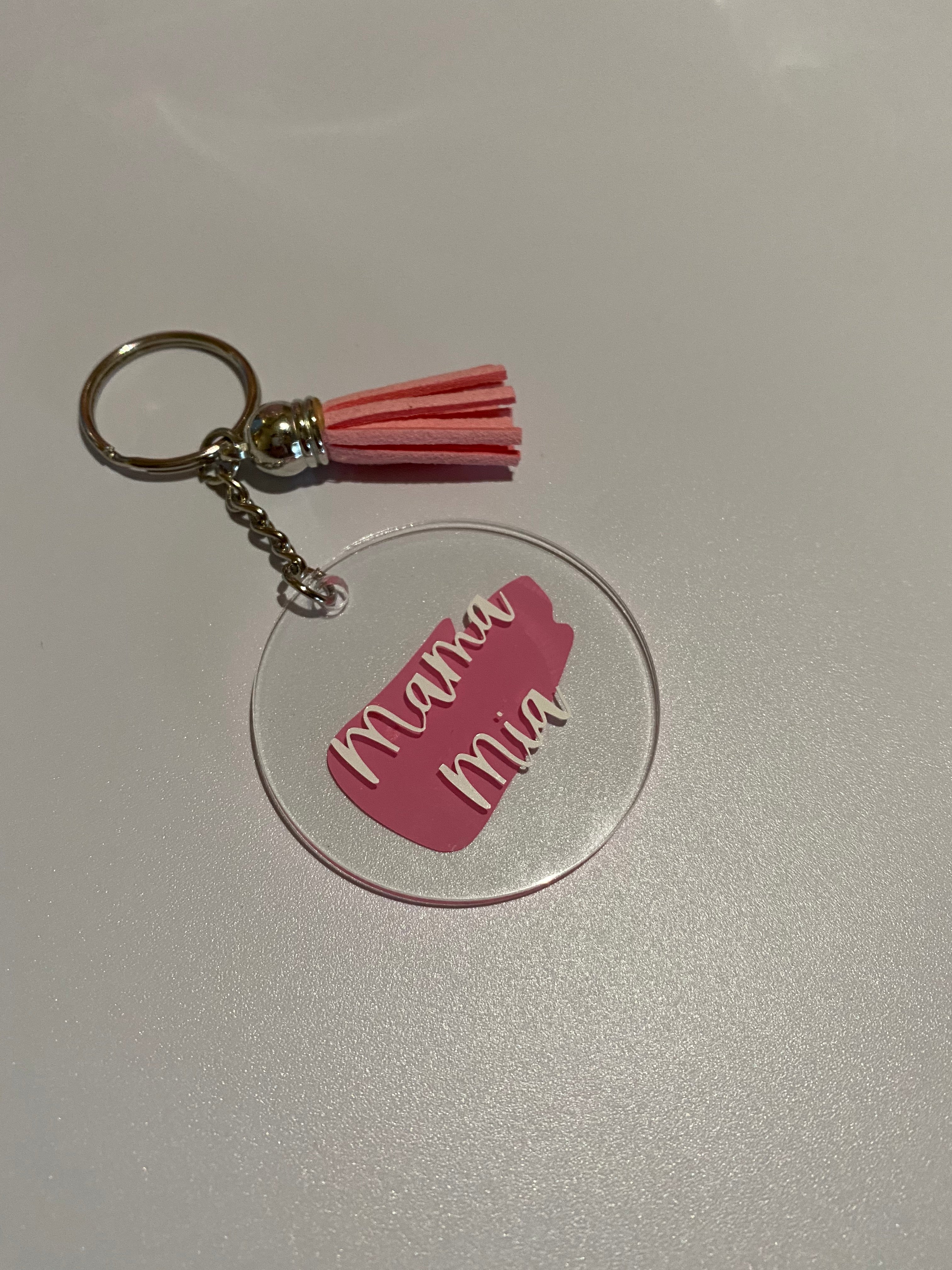 Acrylic Keychain with Tassel – Sumis Sunflower Creations LLC